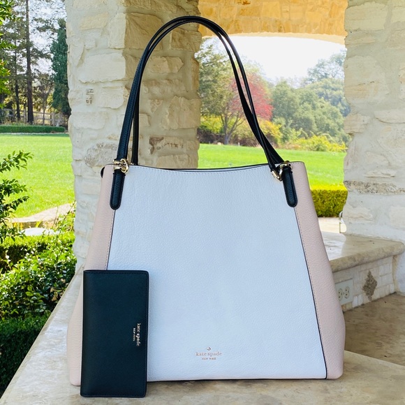 kate spade | Bags | Nwt Kate Spade Jackson Lg Triple Comp Bagwallet ...